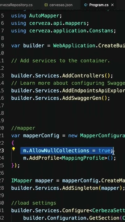 Configura mapper en .Net 7 - YouTube