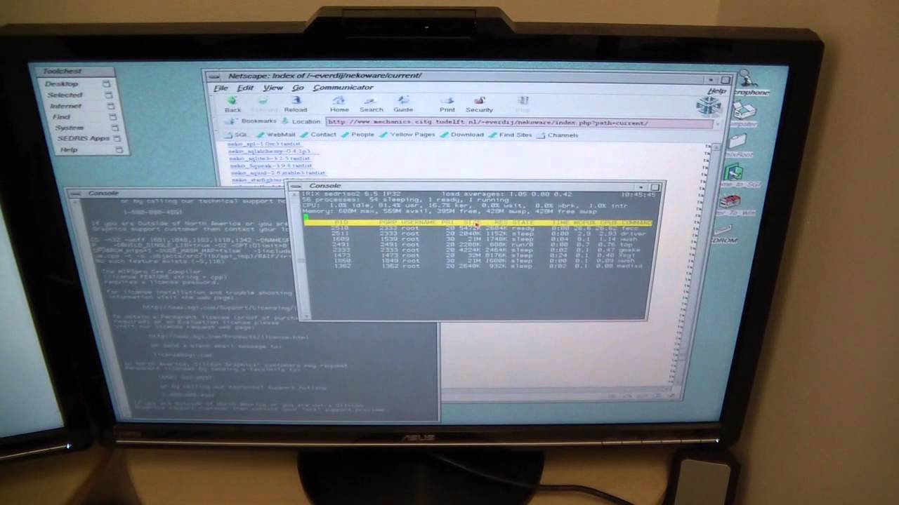 Playing With an Old Silicon Graphics O2 - YouTube