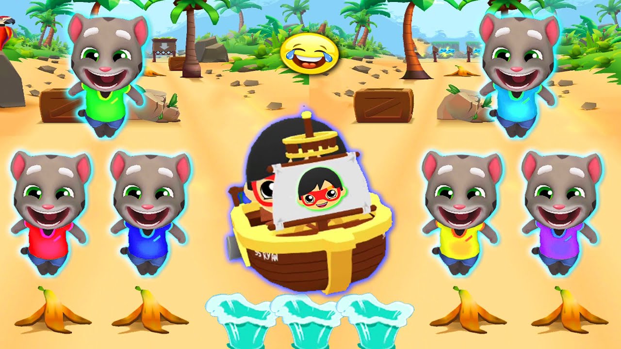 TALKING TOM HERO DASH & TAG WITH RYAN - TOM AND RED TITAN RYAN IN ...