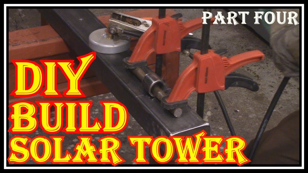 HOW TO BUILD A SOLAR PANEL TOWER/POLE FOR MY REMOTE CABIN IN THE WOODS ...