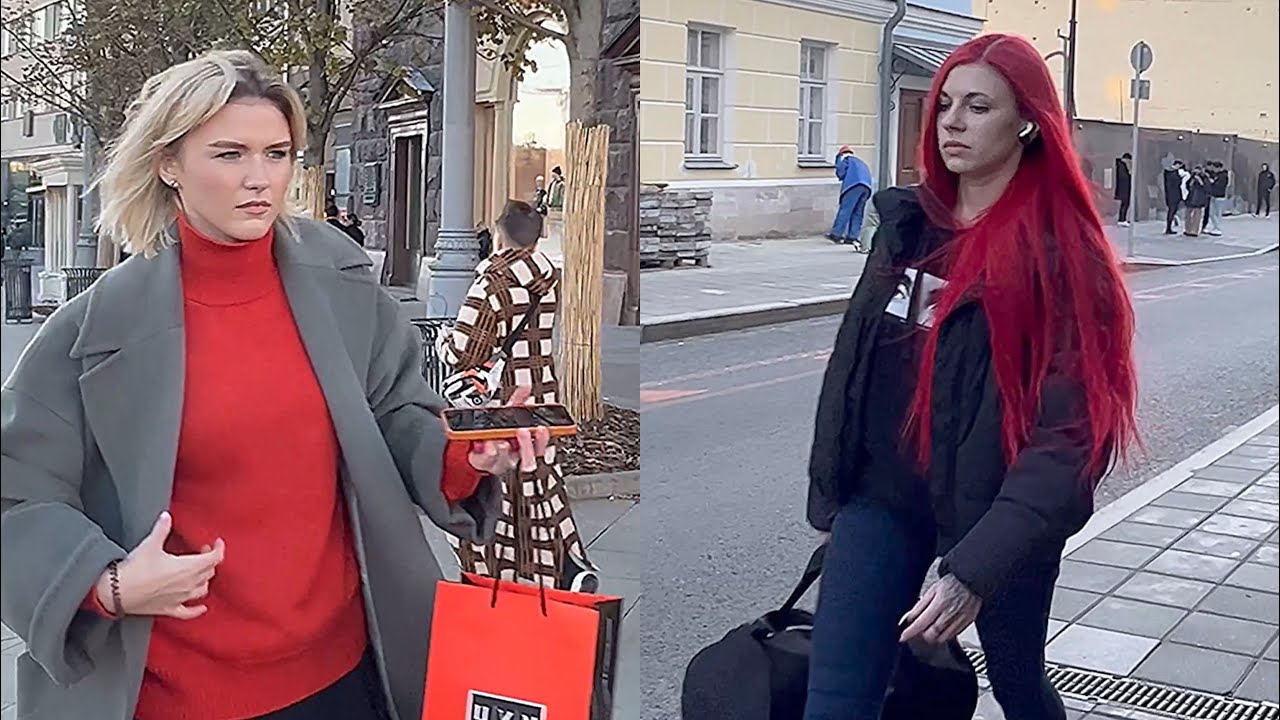 🇷🇺IS RUSSIA?🤩 УЛИЧНЫЙ СТИЛЬ ОДЕЖДЫ в осенней Москве. Погуляем посмотрим ...