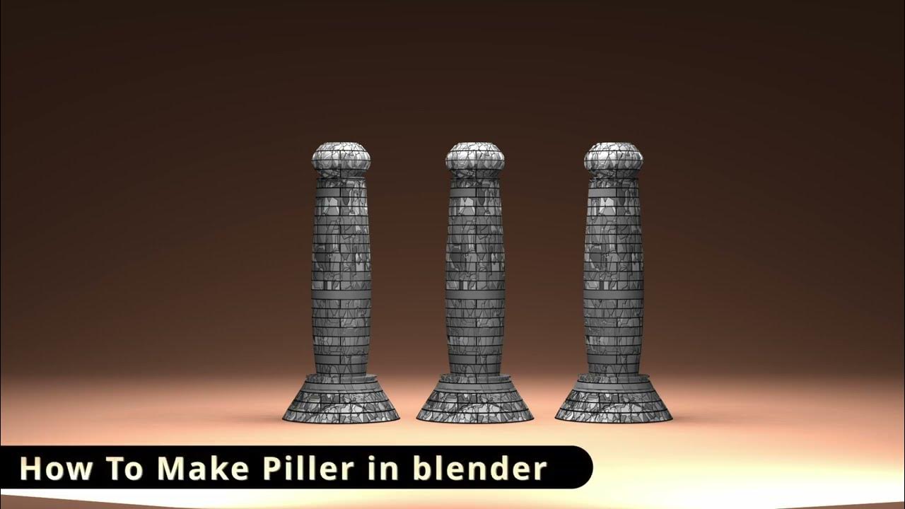 "Blender Pillar Creation: Sculpting a Stunning 3D Pillar - Easy Tutorial 🏛️ #BlenderTutorial #3d ...
