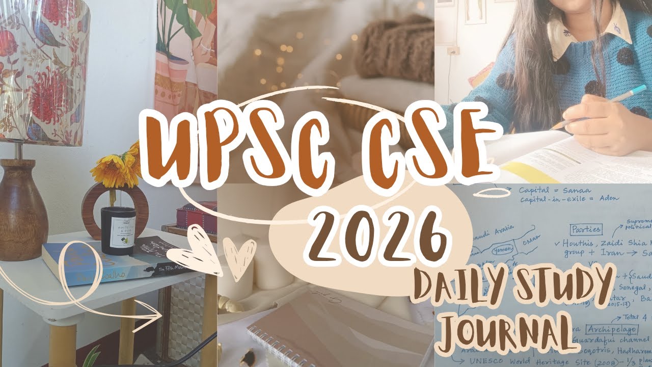 UPSC Prelims 2026 | Daily Study Journal Restart - YouTube