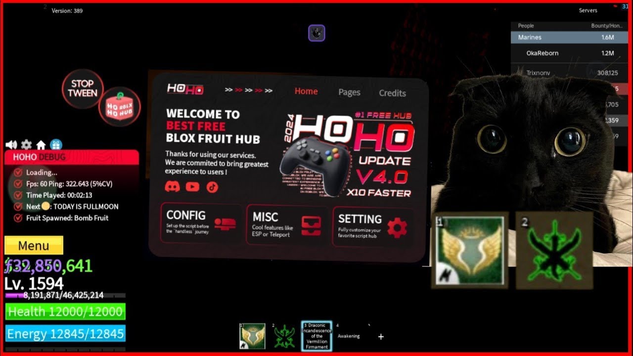 TEST Script HoHo Hub siêu ngon có phải sự thật😯-sagron 😎 test(farm lv ...