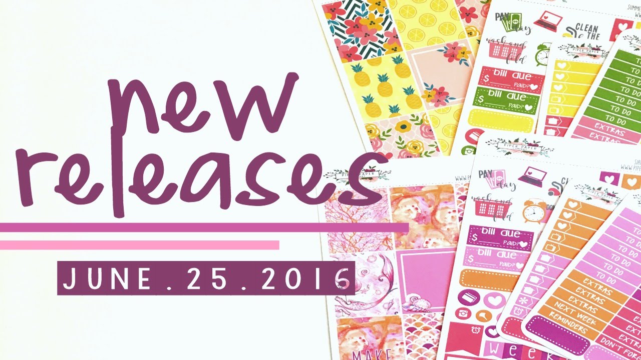 New Releases June 25 // Piper Paper Company - YouTube