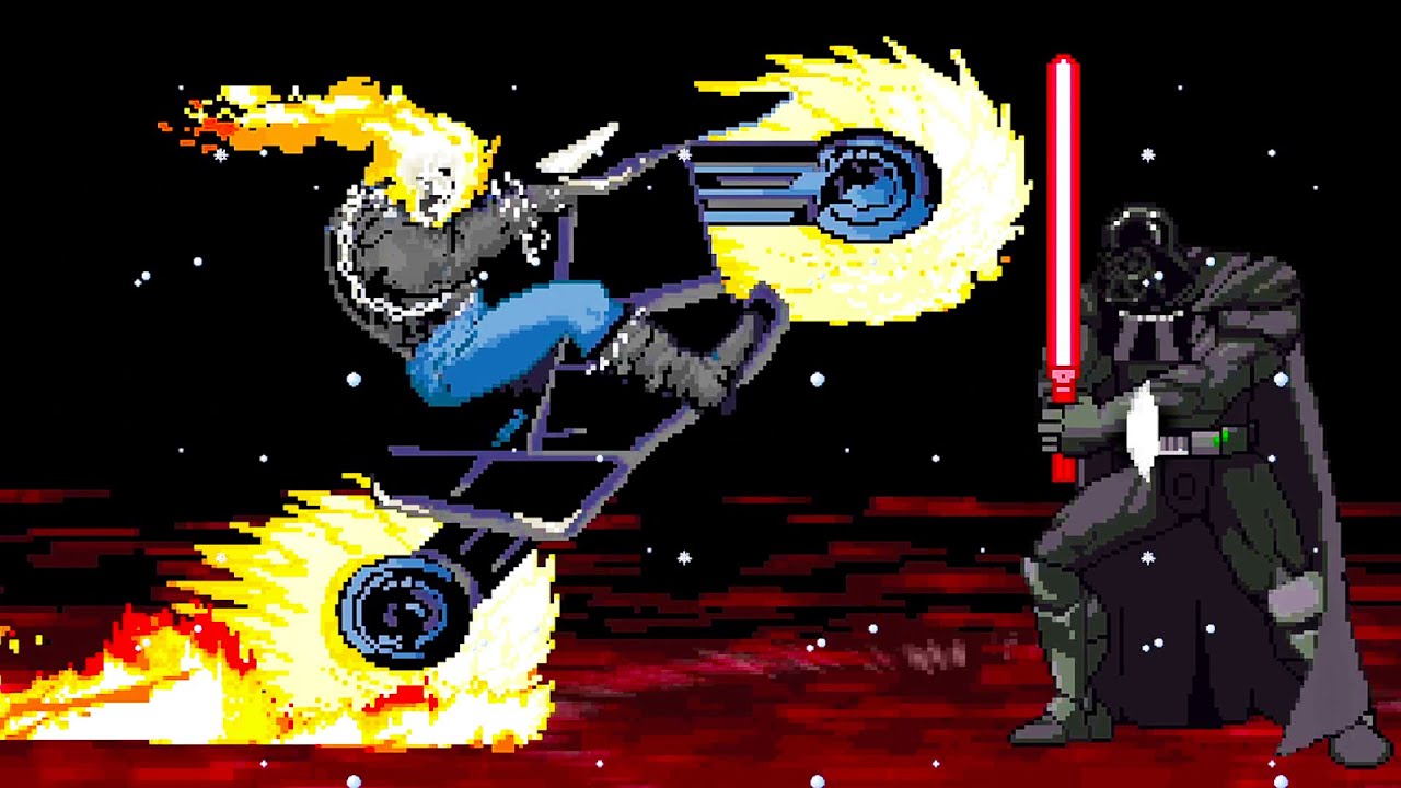 Darth VADER vs Ghost RIDER - HYPER Ultimate EPIC FIGHT! - YouTube