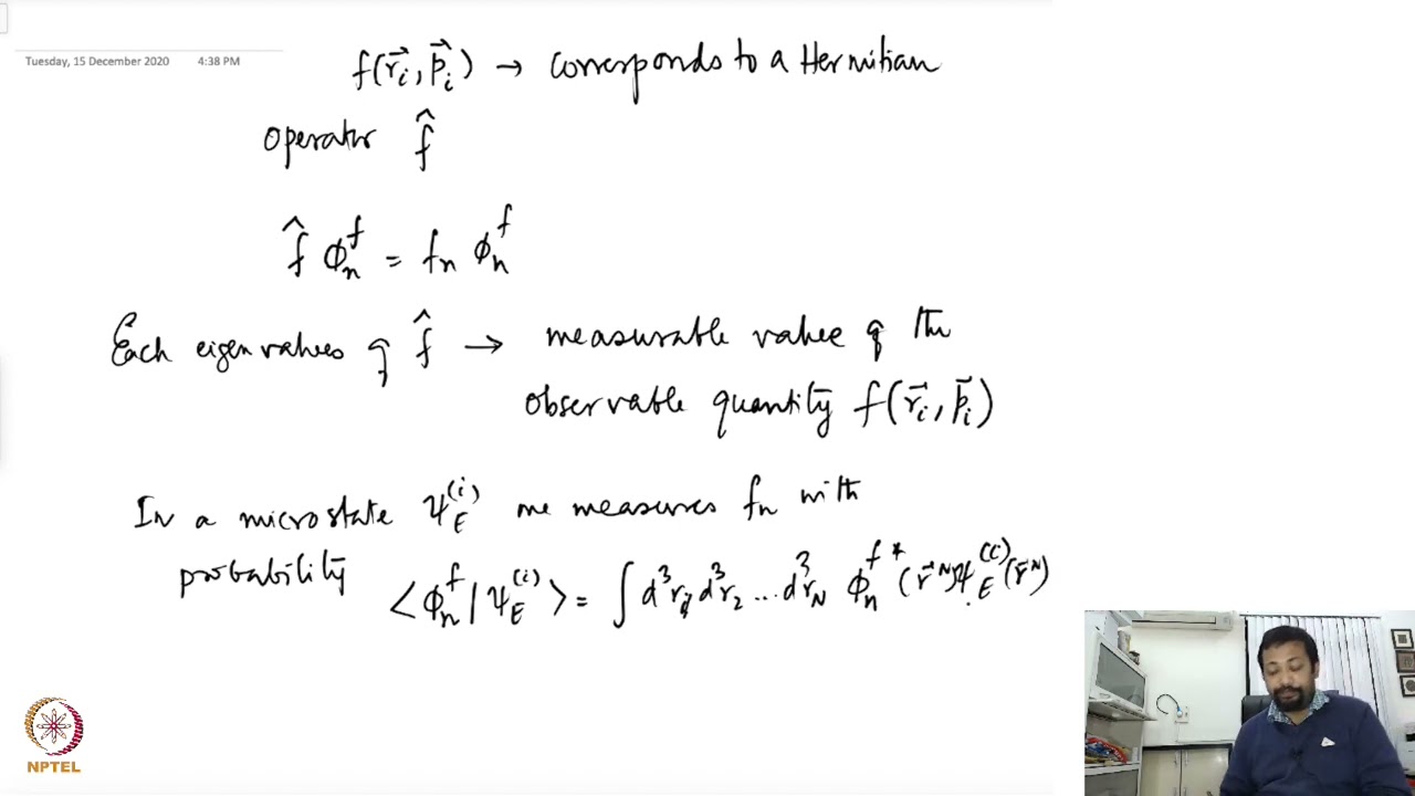 Quantum Statistical Mechanics Density Matrix - YouTube