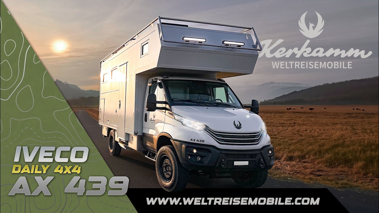 Kerkamm Weltreisemobile - Expeditionsfahrzeug AX 439 - Iveco Daily - YouTube