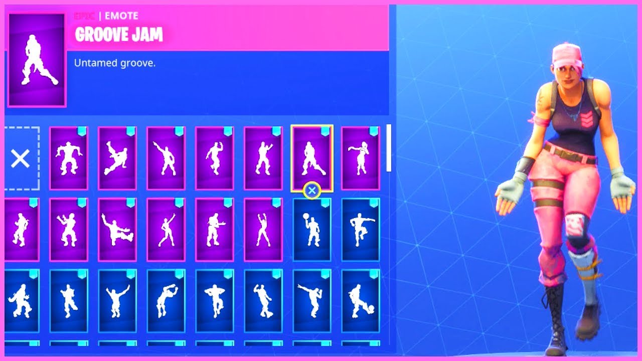 DANCE EMOTES V2 (HIGH PITCH) with *NEW* ROSE TEAM LEADER Skin! Fortnite ...