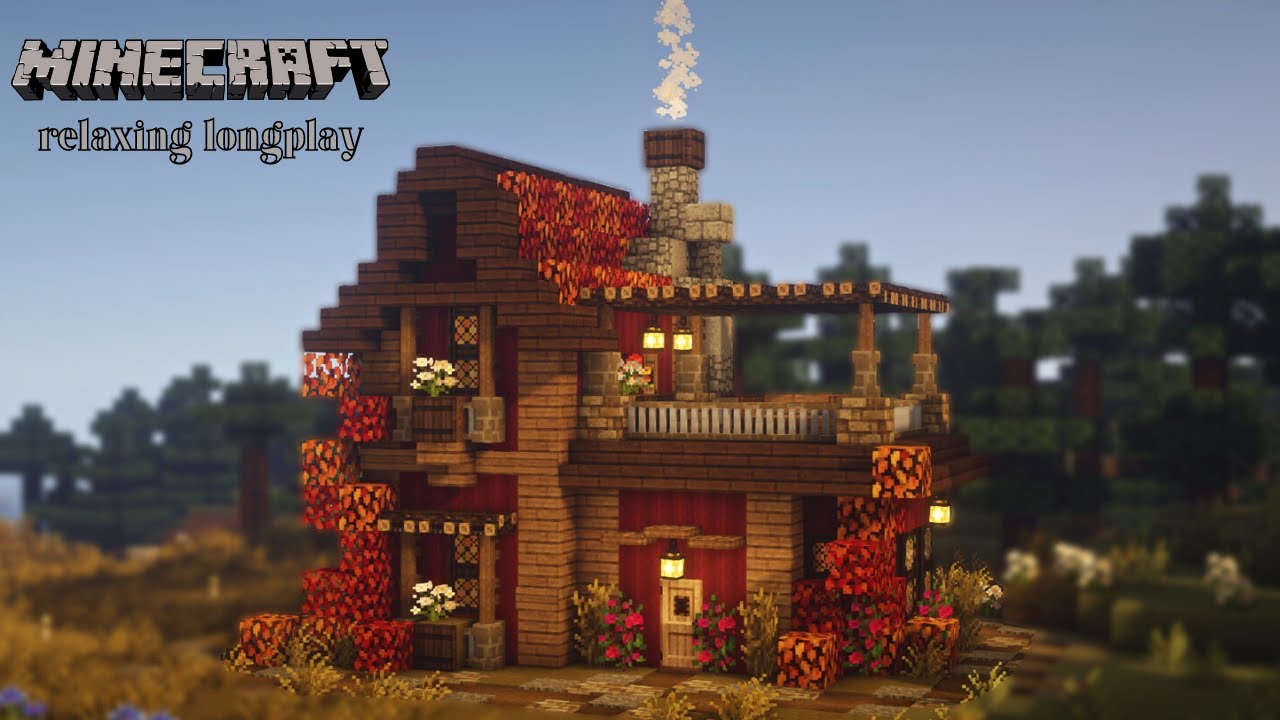 Minecraft Relaxing Longplay: Building a cozy Autumn House (No ...