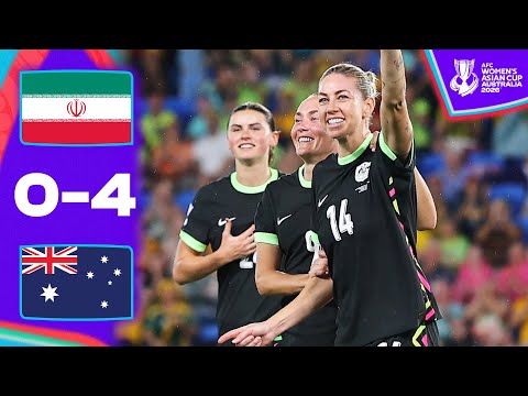 Perfect cross (?!) as AUSTRALIA march on! | IR Iran - Australia | Highlights AFC Women's Asian Cup™
