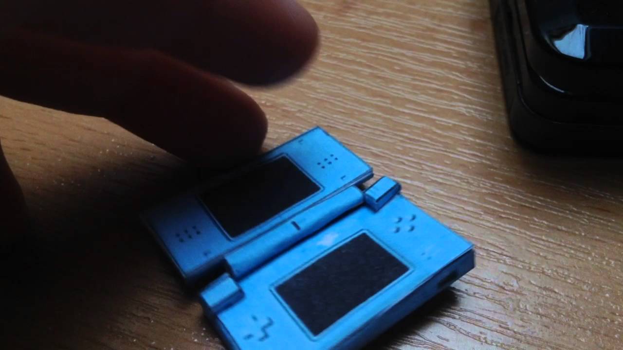 Paper Nintendo Ds Lite - YouTube