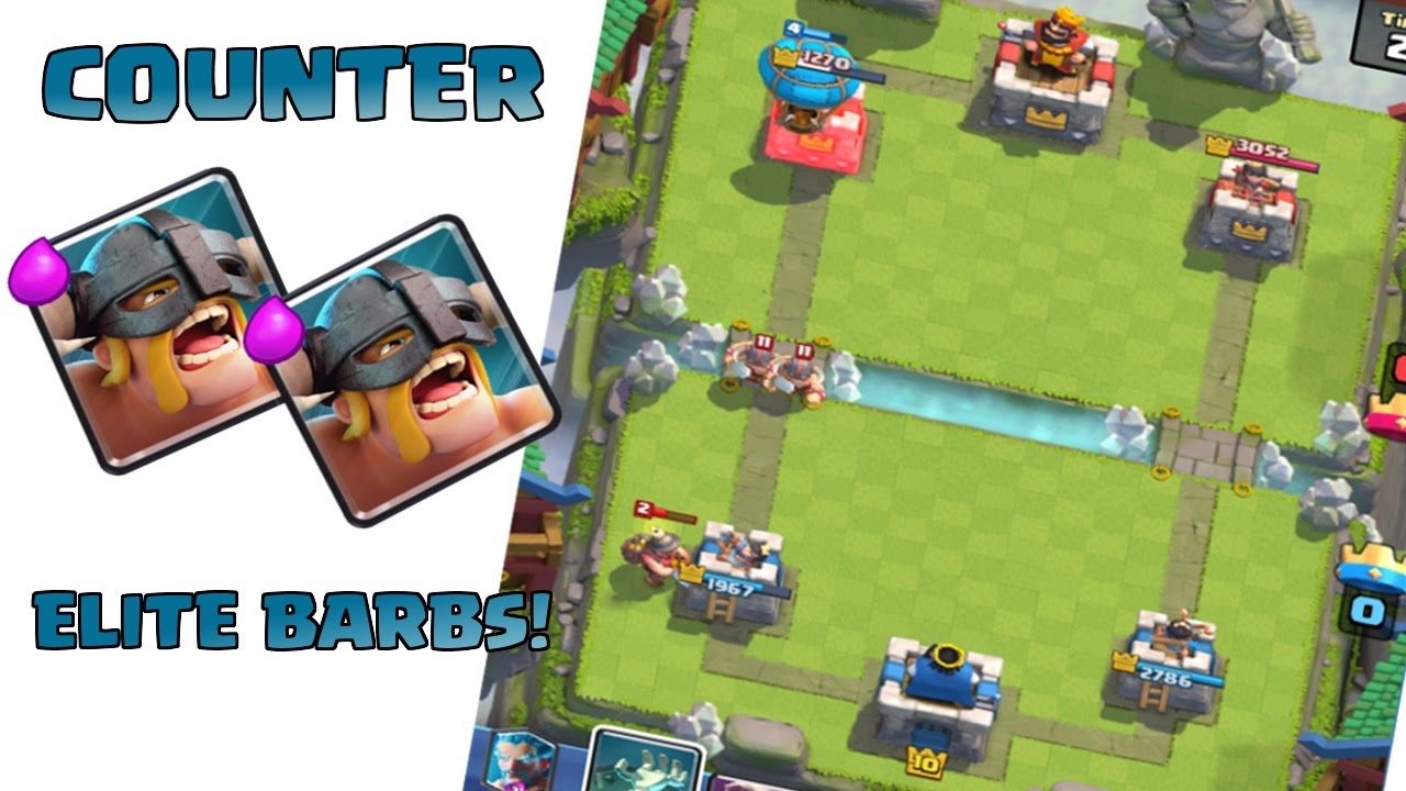 How to counter ELITE BARBS! 12 WINS! Legendary Arena Deck #4 | Clash ...