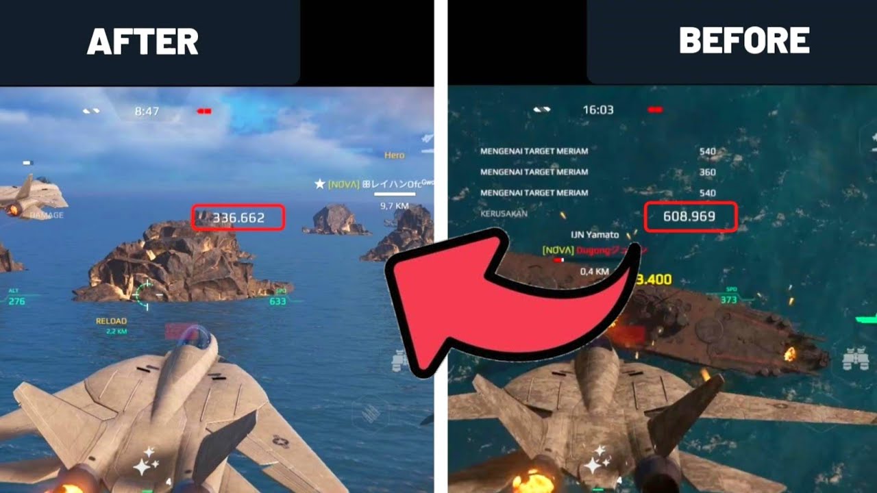 F-28 Tomcat II Nerf Damage - Modern Warships - YouTube