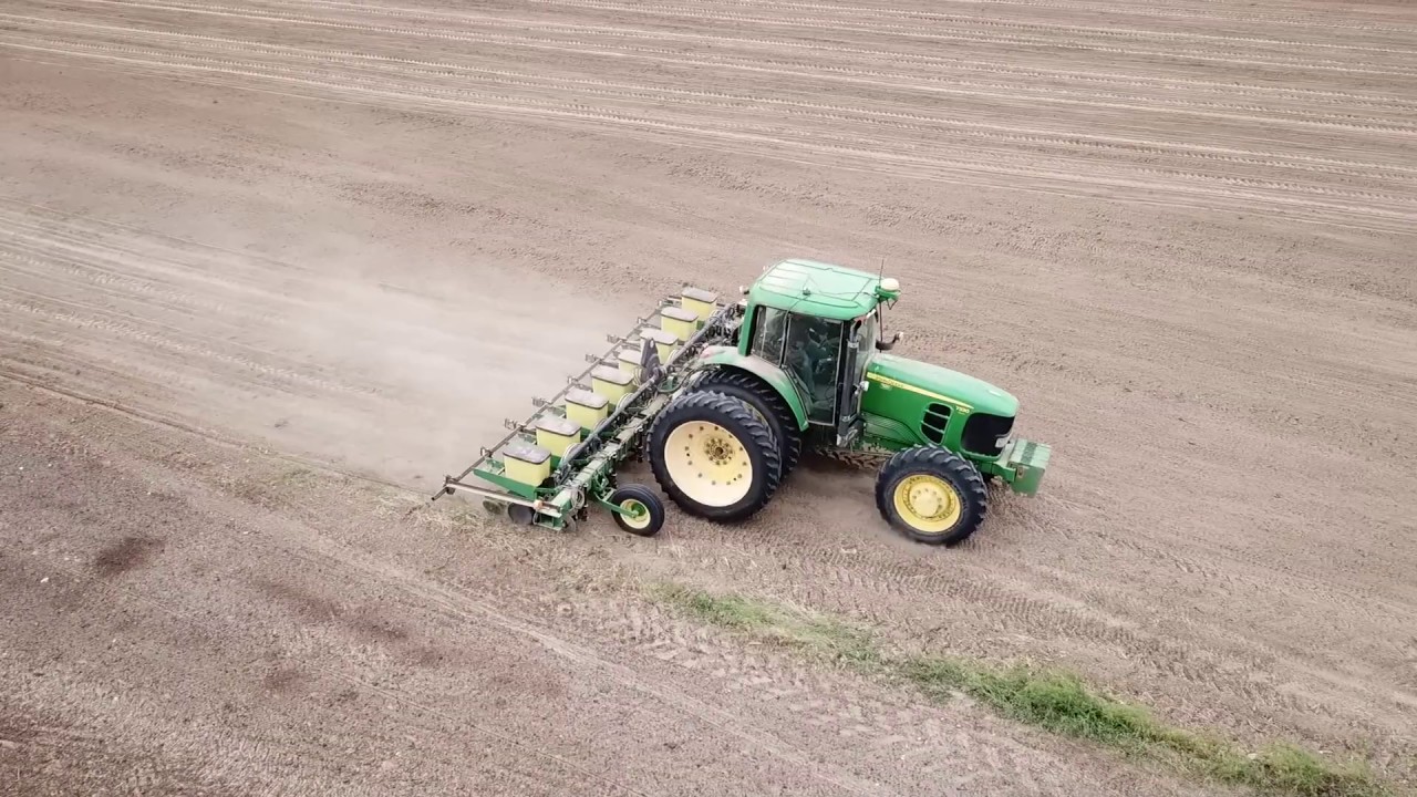 Plowing, Spreading, And Planting Corn - YouTube
