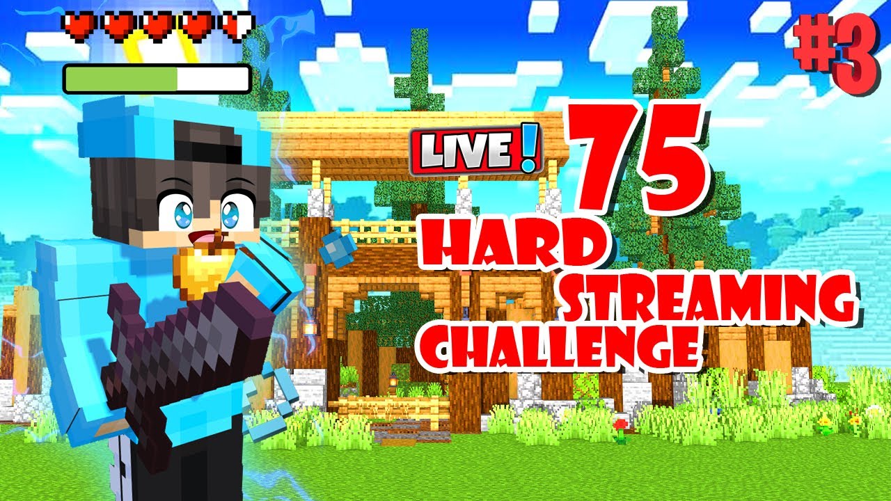 75 Hard Streaming Challenge Day-3 / LIVE JAVA+PE #minecraft #shorts # ...