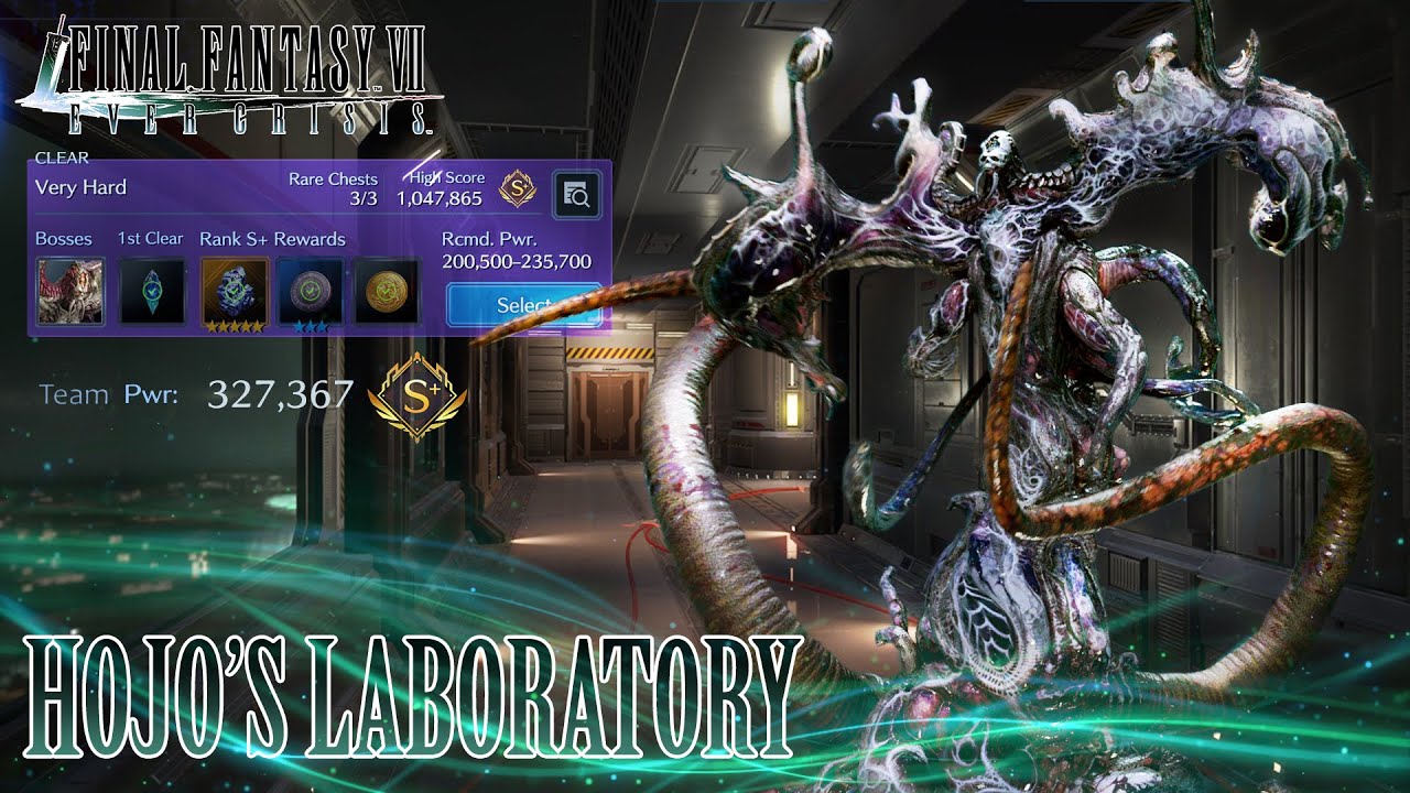 Hojo's Laboratory Very Hard - Crisis Dungeon guide S+ || Final Fantasy ...