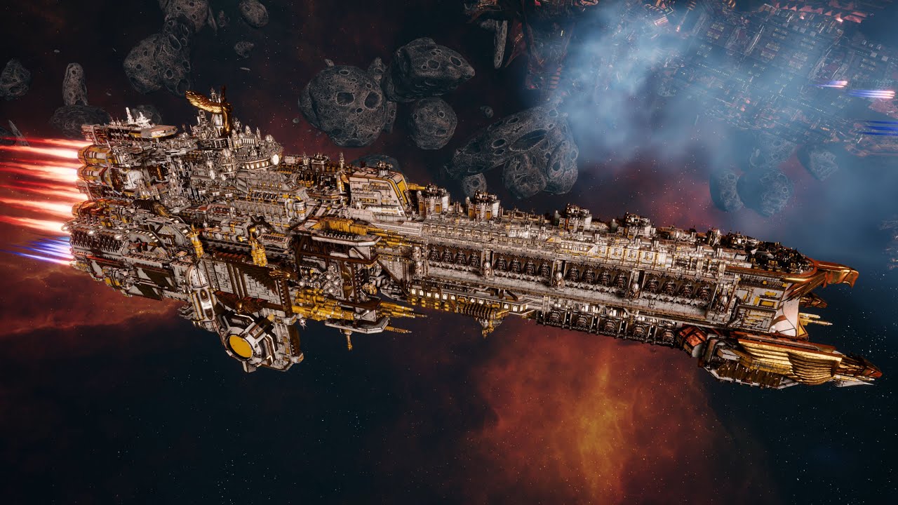 Imperial Navy vs Tau Merchant Fleet - Skalgrim Mod - 4K Quality ...