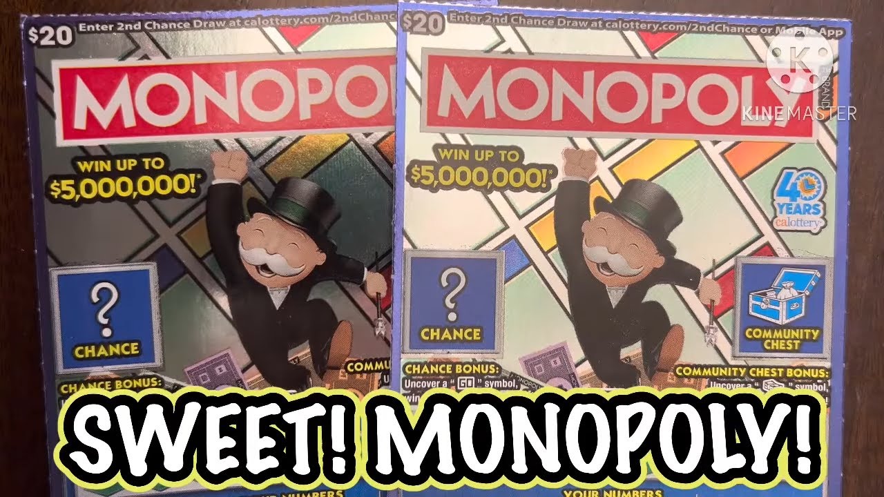 SWEET! MONOPOLY! CA Scratchers - YouTube
