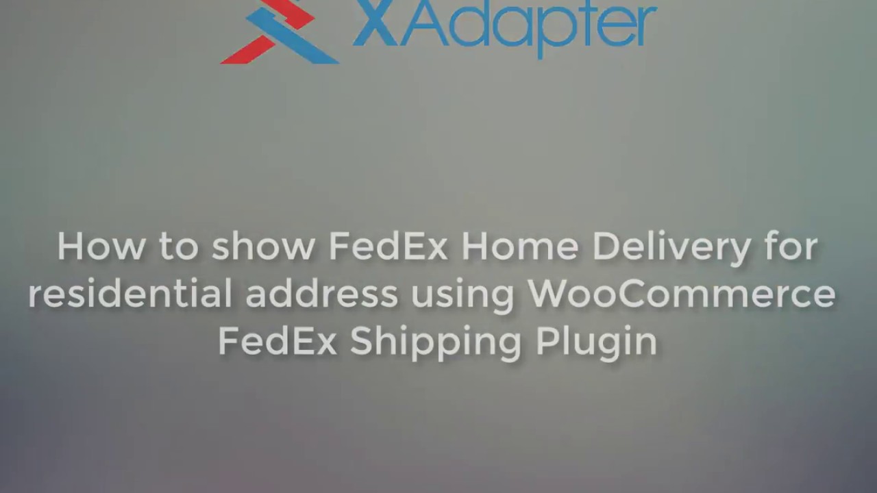 How to show FedEx Home Delivery for Residential Address using ...