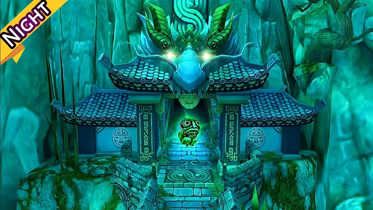 Temple Run 2 Chinese Version The Great Wall Night Map Gameplay - YouTube