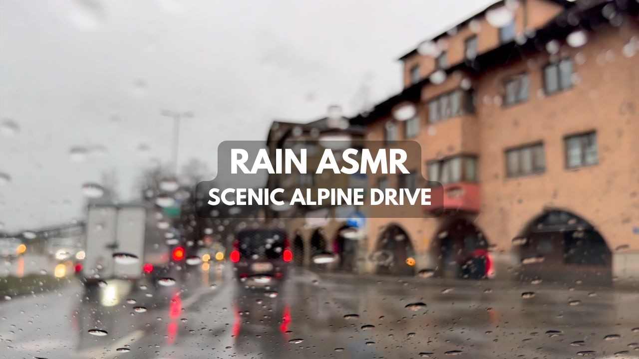 Sleepy Driving in Heavy Alpine Rain ASMR | 4k HDR | Tirol, Austria ...
