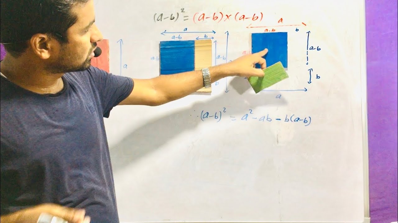 How is it (a-b)² = a² - 2ab + b² formed? - But why?? - YouTube