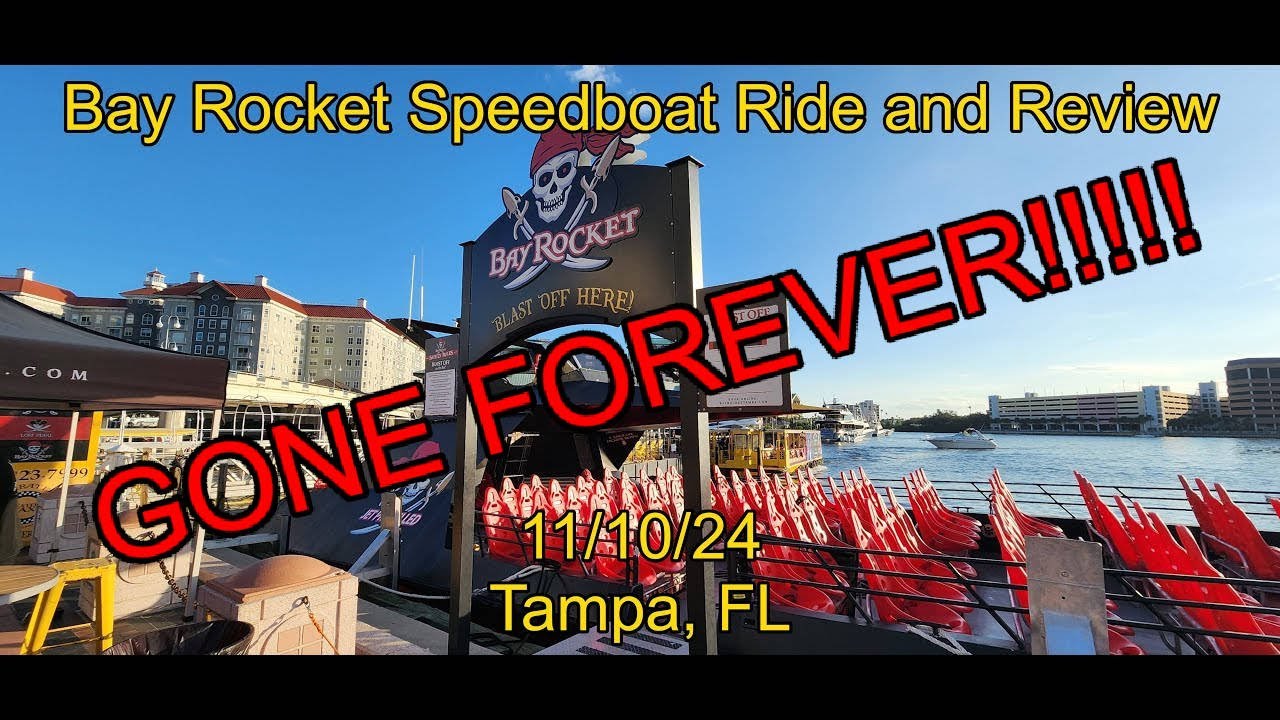 Bay Rocket Speedboat Ride and Review - 11/10/24 - Tampa, FL - YouTube
