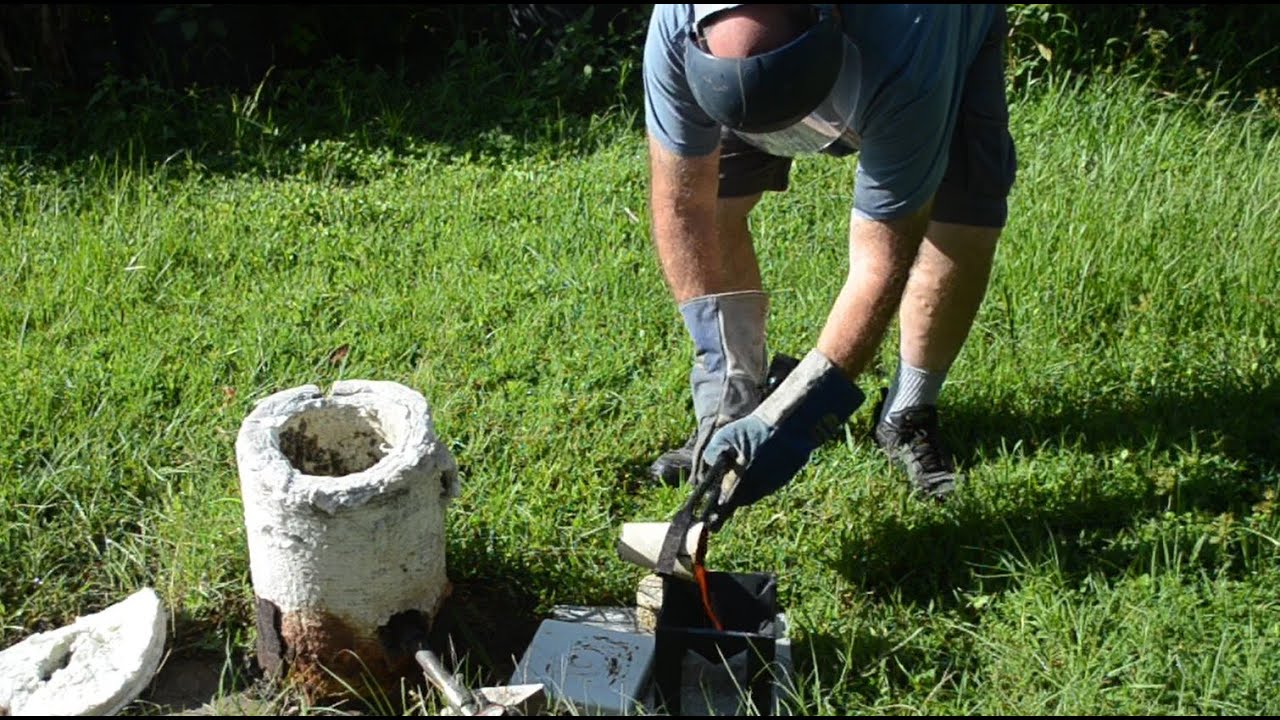 Practicing Smelting & Cupelling Gold Ore - YouTube