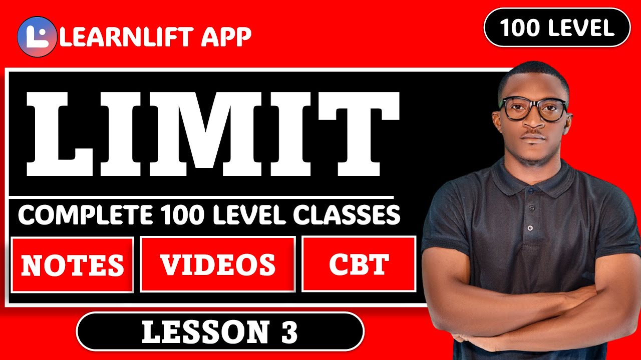 LIMIT OF A FUCTION FOR 100 LEVEL (MATHEMATICS) PART 3 - YouTube