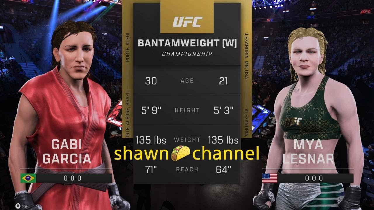 Gabi Garcia vs shot put champion Mya Lesnar ea sports ufc 5 - YouTube