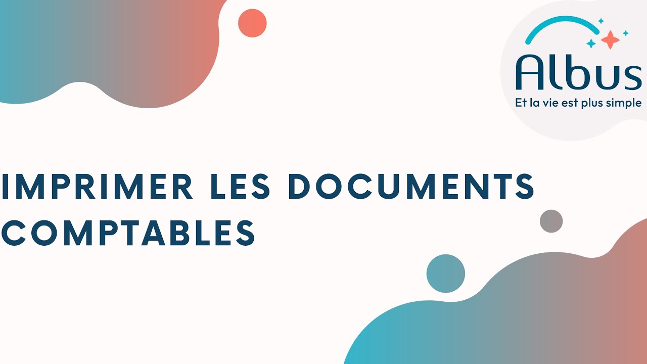 Imprimer les documents comptables - YouTube