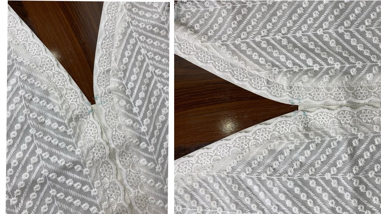 Overlap neck | with lace febric patti neck design | trending design ...