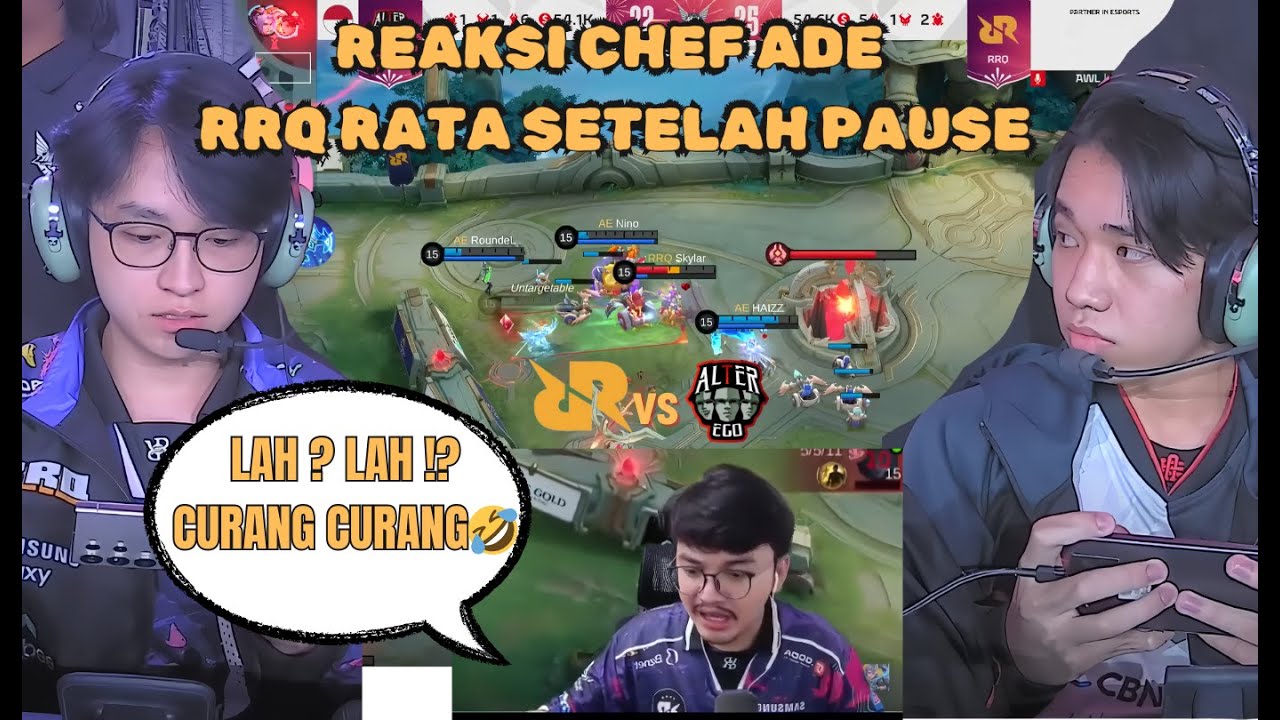 CHEF ADE KAGET RRQ RATA SETELAH META PAUSE !! REAKSI MAS ADESET1AWAN ...