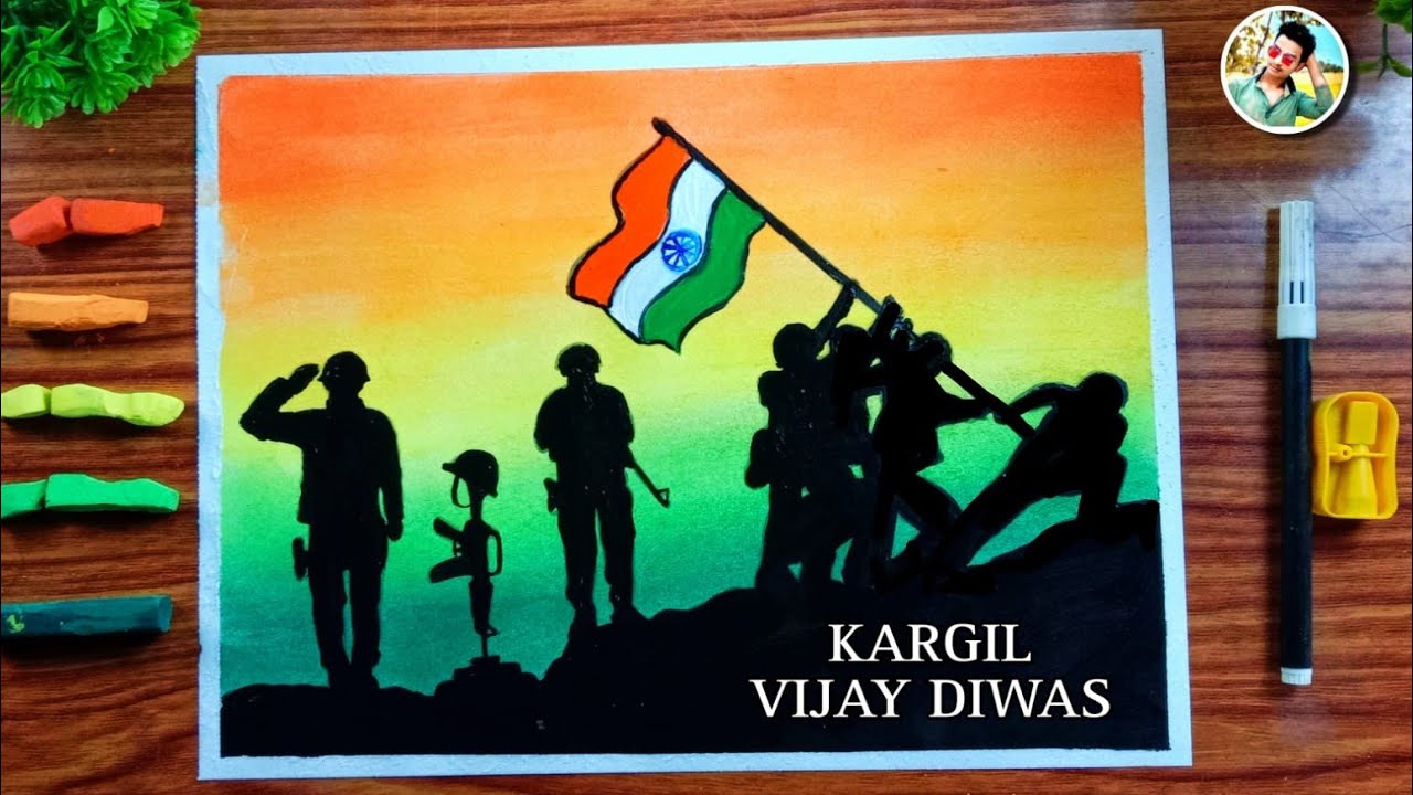 26th July Kargil Vijay Diwas special Drawing Easy / Kargil Vijay Diwas ...