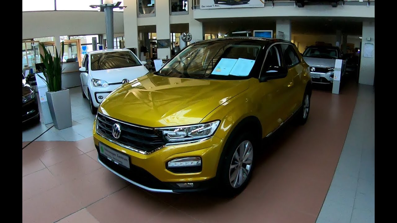 VOLKSWAGEN VW T-ROC STYLE NEW MODEL COMPACT SUV KURKUMA YELLOW ...