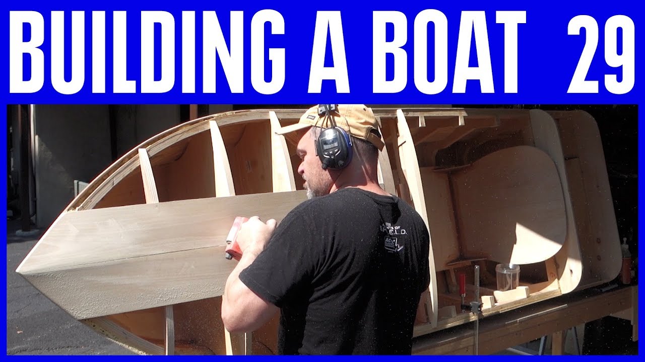 How to Build a Small Wooden Electric Boat #29 Not Using Marine Plywood ...