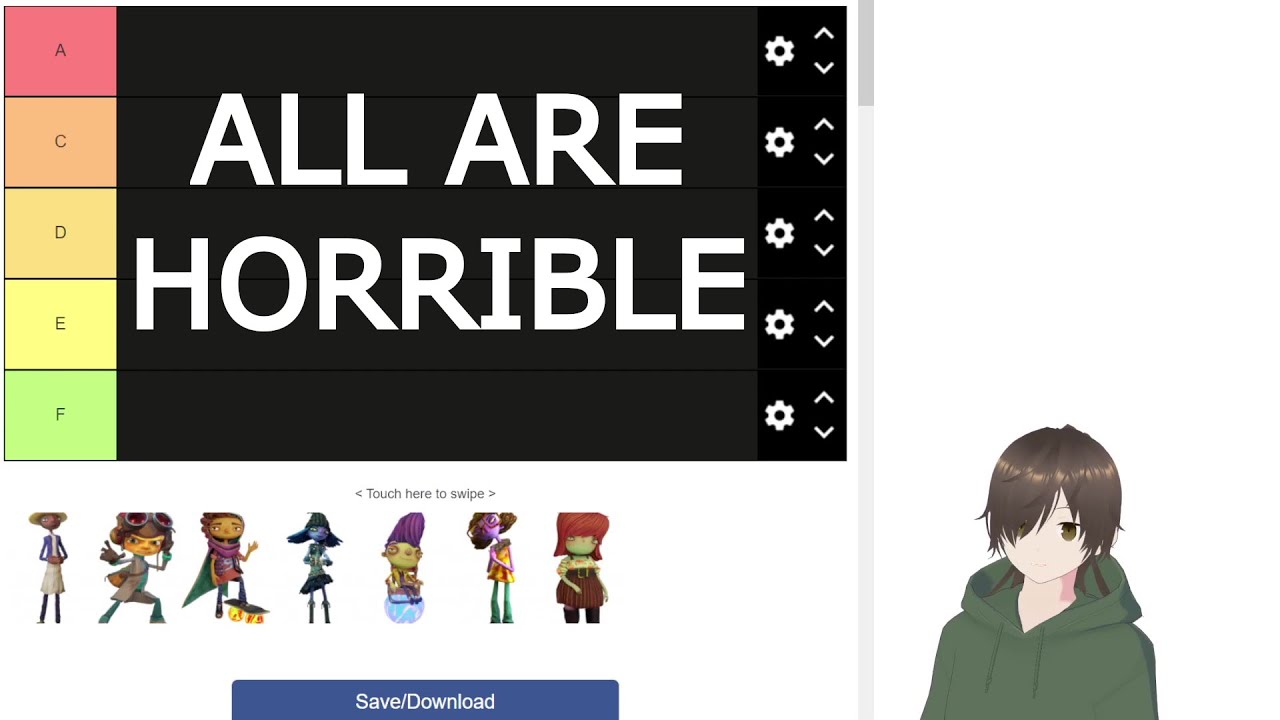 Quick Psychonauts 2 intern tier list - YouTube