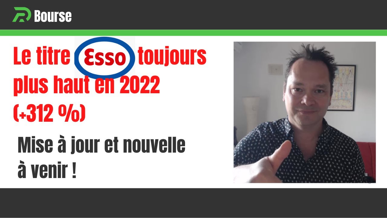 DAVID RENAN - Mise à jour sur le titre ESSO toujours plus haut en 2022 ...