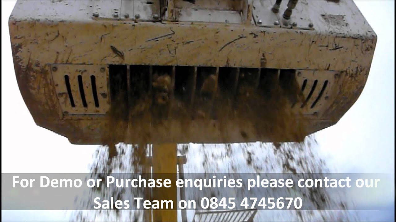 Simex CBE20 Cusher Bucket Spoil Extraction - YouTube