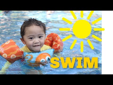 Travis and Ariana Swimming Pool Fun