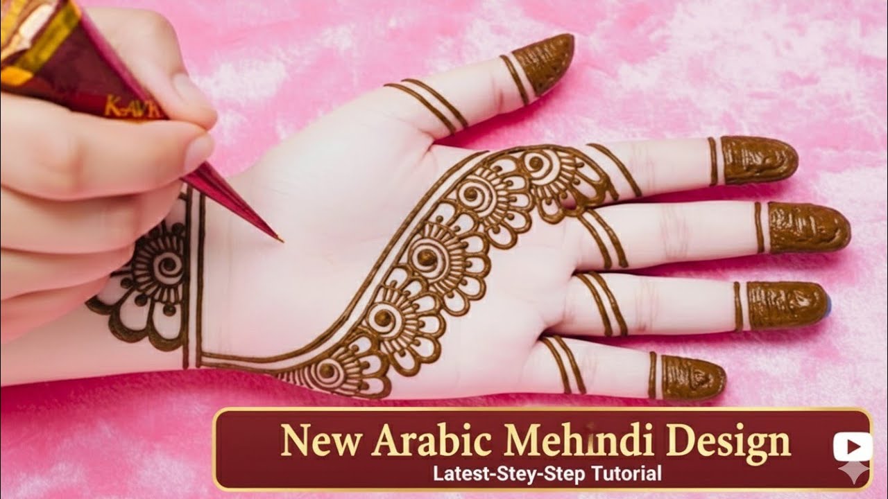 🌺 New Arabic Floral jaali Mehndi Design 2025 | Full Hand Simple ...