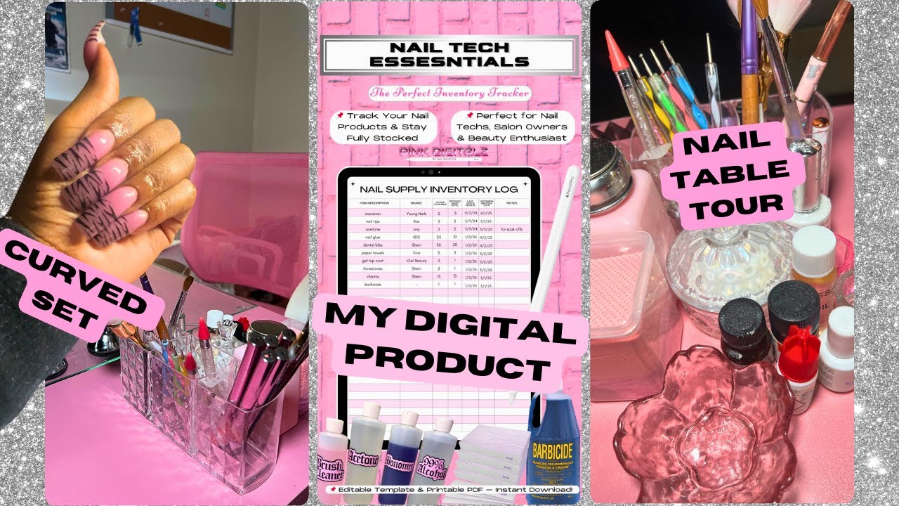 i made a digital product - sahm, nail tech set up - YouTube