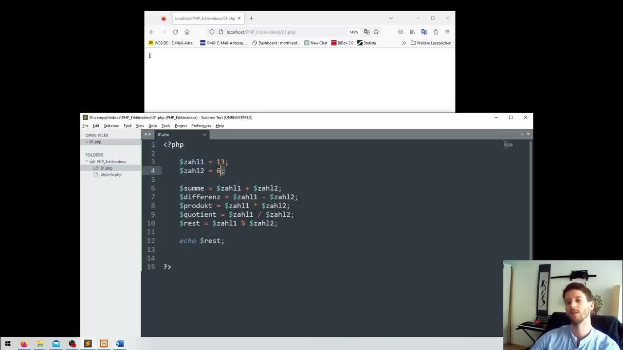 PHP Rechnen - YouTube