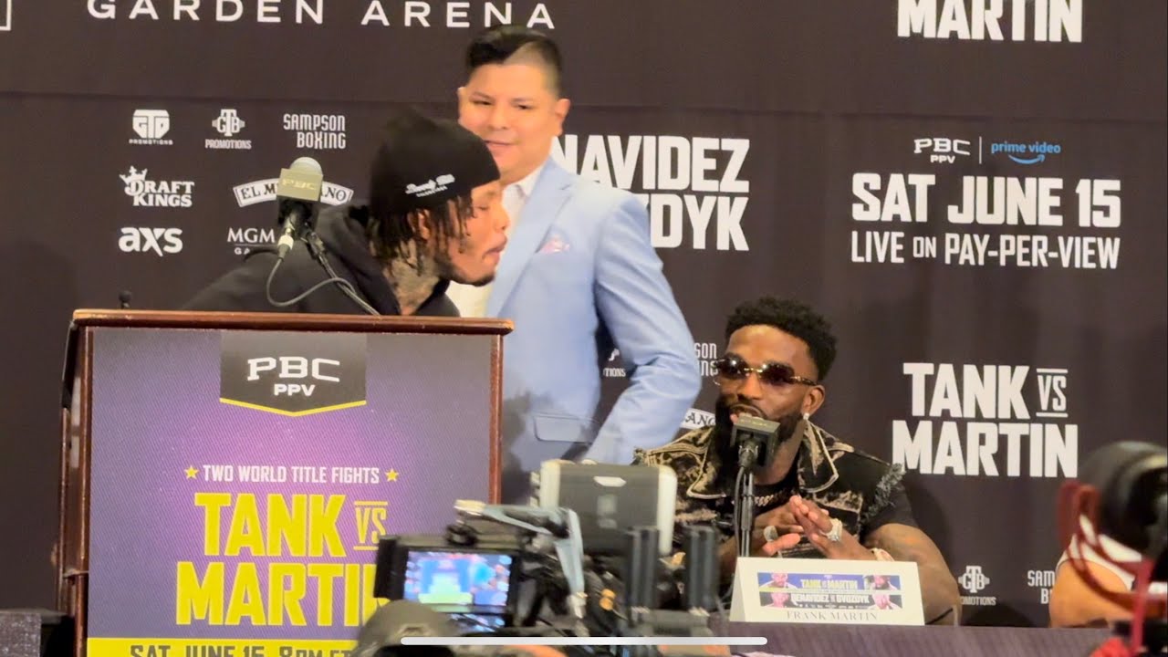 WOW !!! Gervonta Tank Davis Vs Frank Martin Press Conference Tank ...