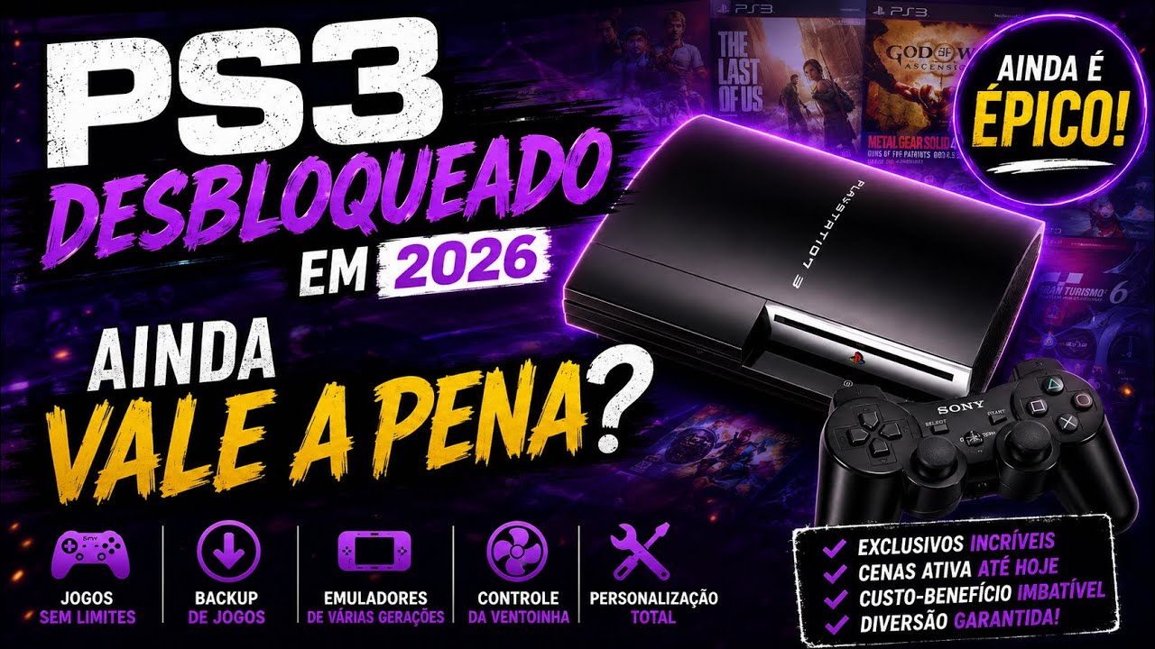🔥 PS3 Desbloqueado em 2026: Ainda Vale a Pena ou Já Era? 🤔 - YouTube