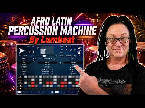 Afro Latin Percussion Machine NOW AUv3 by Lumbeat on iOS/MAC