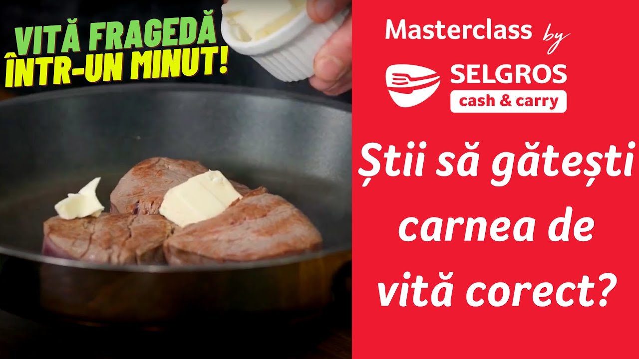 Cum se Gateste Vita Corect? Prepararea Carnii de Vita in 1 Minut! - YouTube