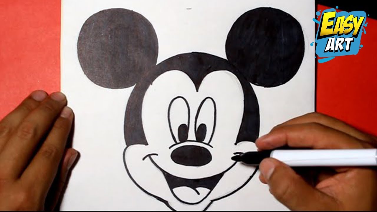 How to draw MICKEY MOUSE DISNEY Como dibujar a mickey mouse 🐭dibujos ...