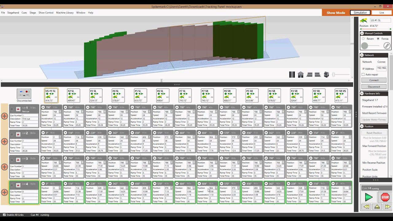 Tracking Panel Simulation - YouTube